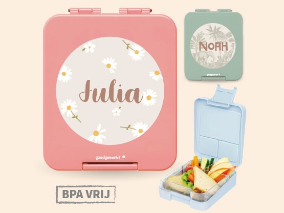 Gepersonaliseerde broodtrommel met naam - Design - Goedgemerkt